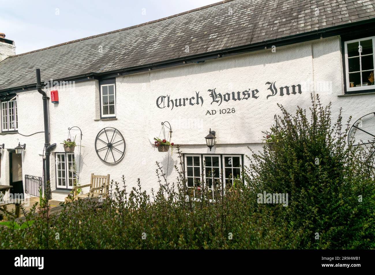 Church House Inn public house, village of Rattery,, south Devon ...