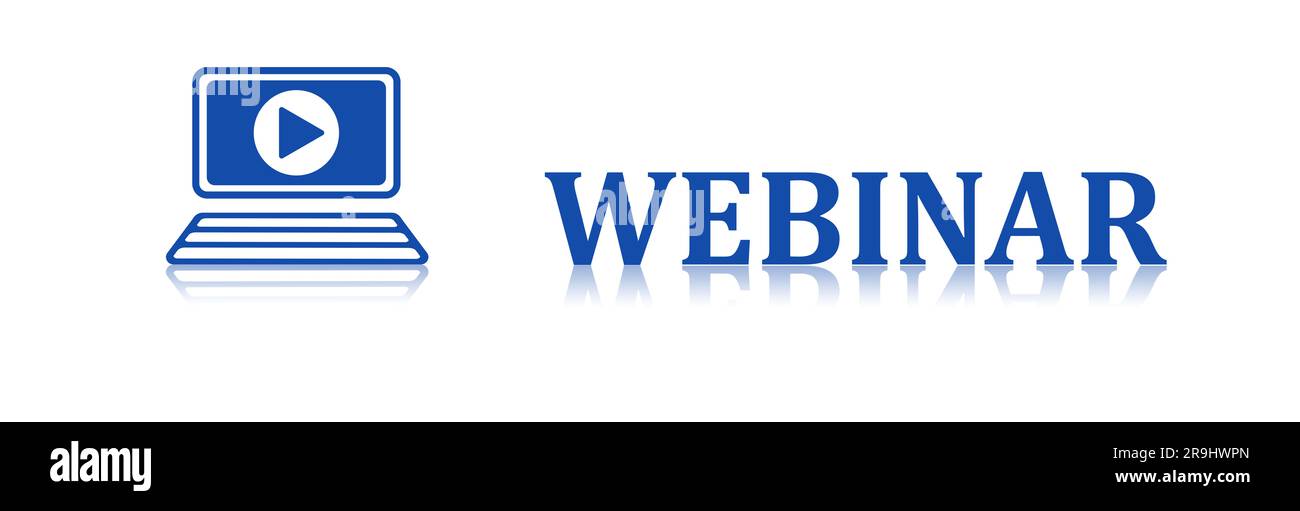 Illustration of a webinar concept Stock Photo - Alamy