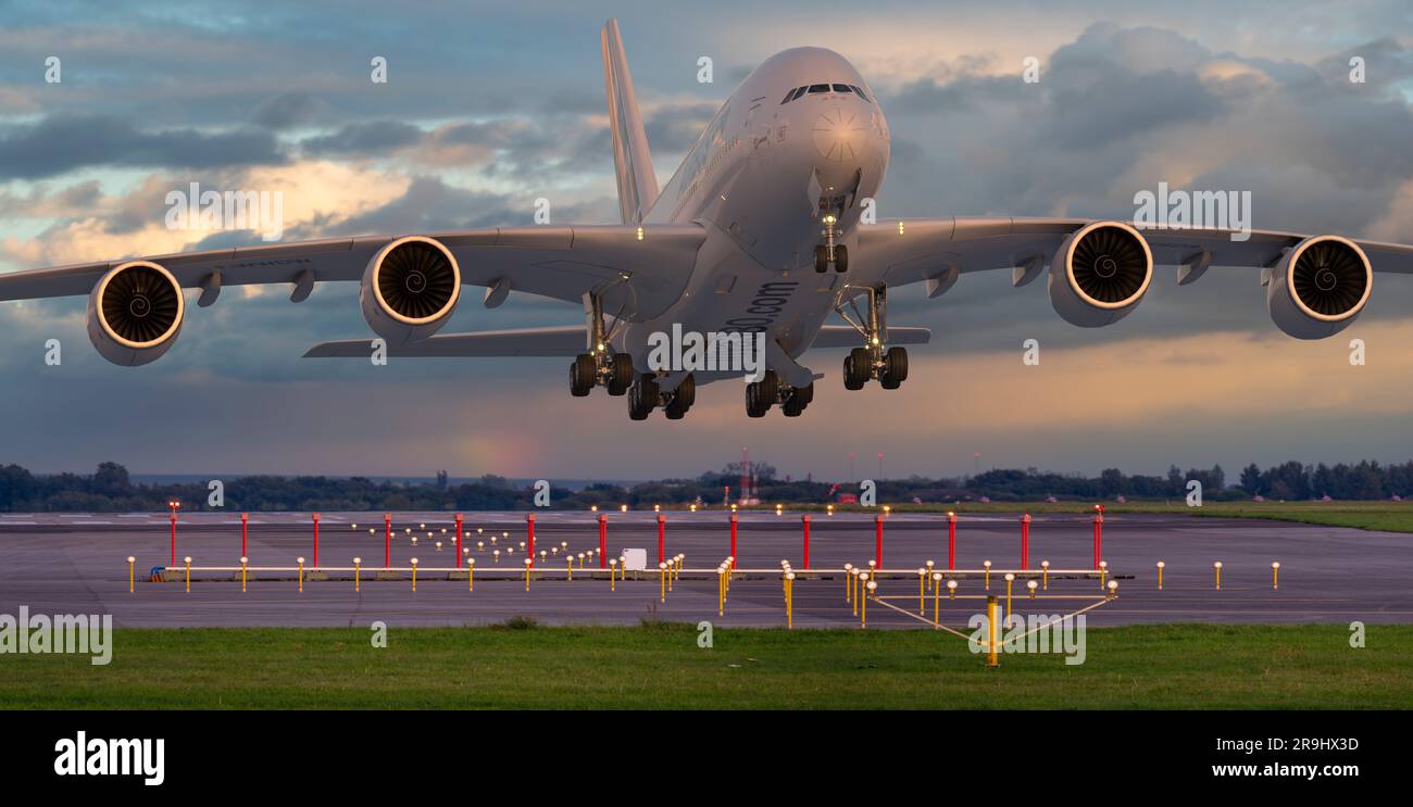 Airbus A380 aircraft Design New livery Stock Photo - Alamy
