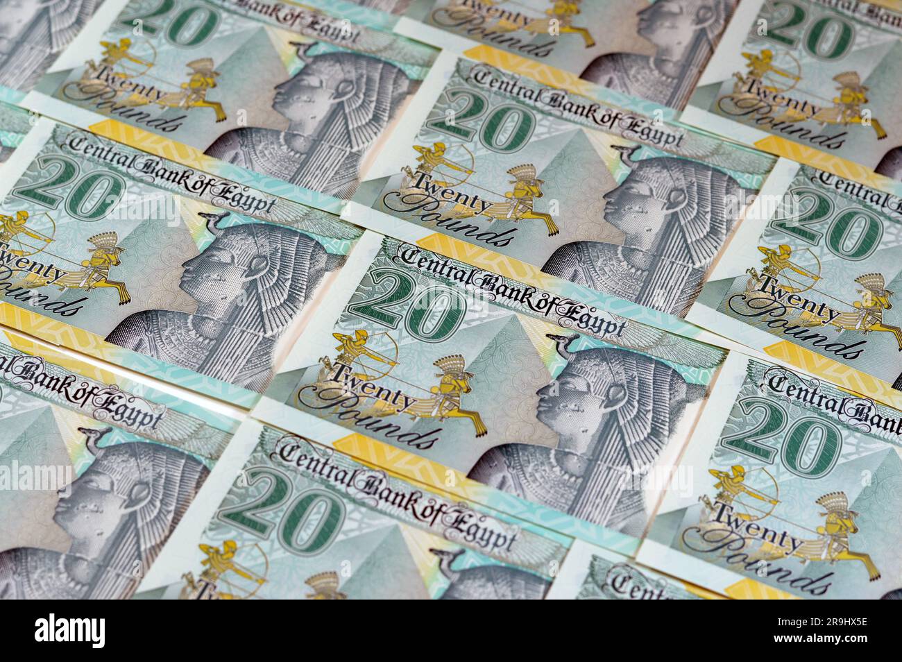 new Egyptian 20 EGP LE twenty polymer pounds cash money banknote bill ...