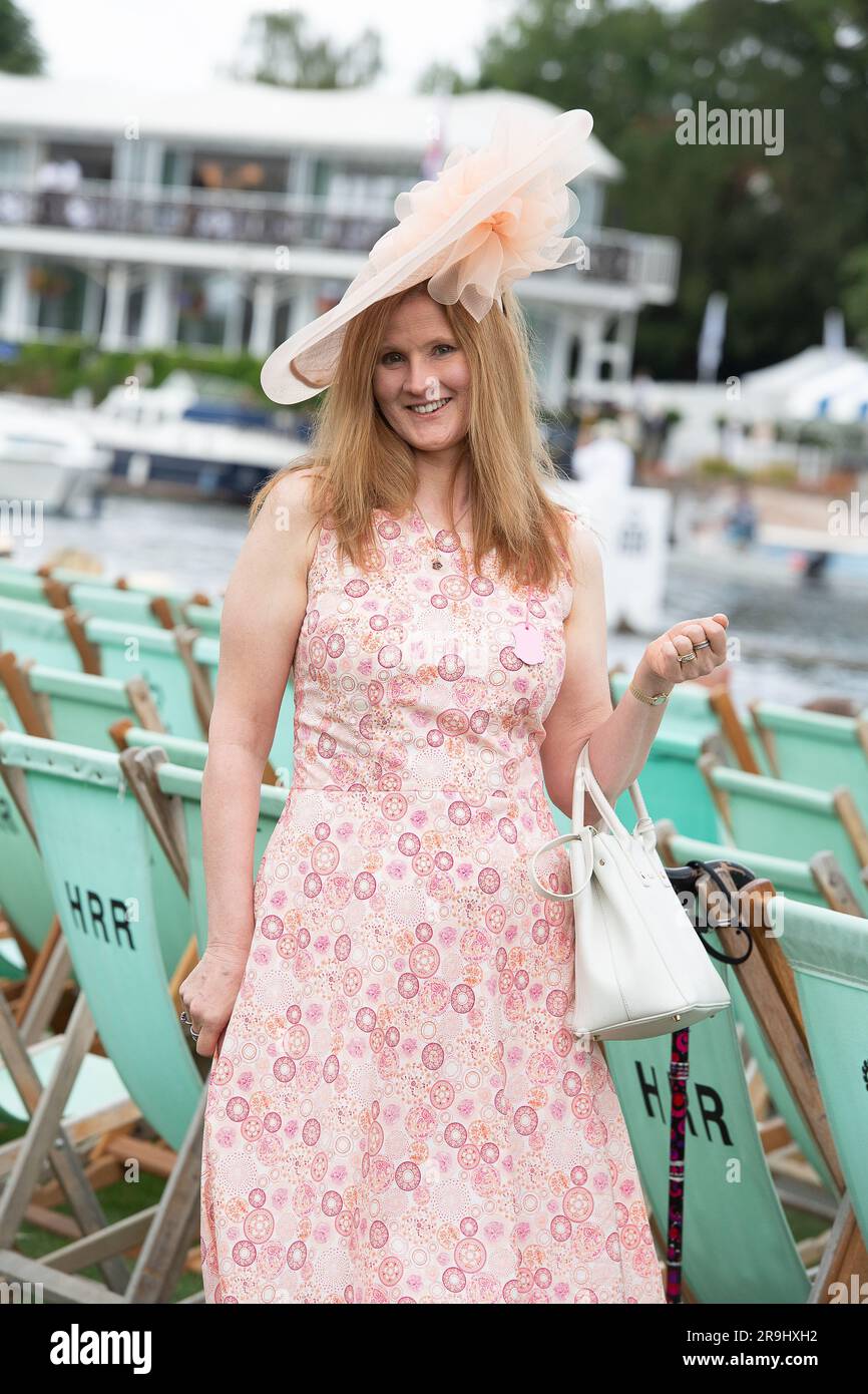 Henley-on-Thames, Oxfordshire, UK. 27th June, 2023. Members and rowers ...