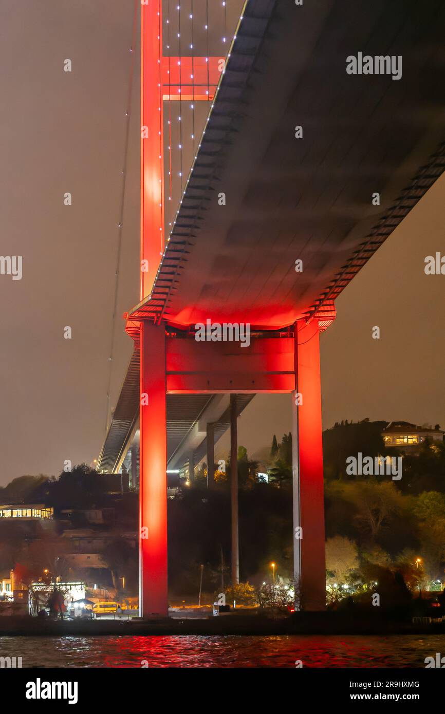 Istanbul bosphorus at night Stock Photo - Alamy