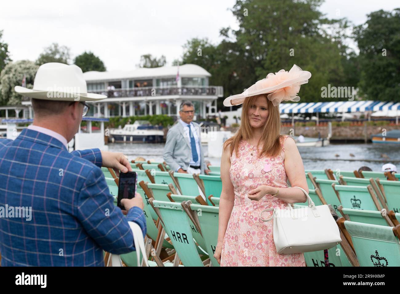 Henley-on-Thames, Oxfordshire, UK. 27th June, 2023. Members and rowers ...