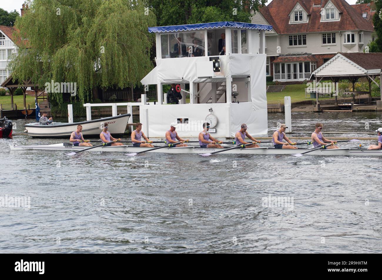 Henley-on-Thames, Oxfordshire, UK. 27th June, 2023. Members and rowers ...