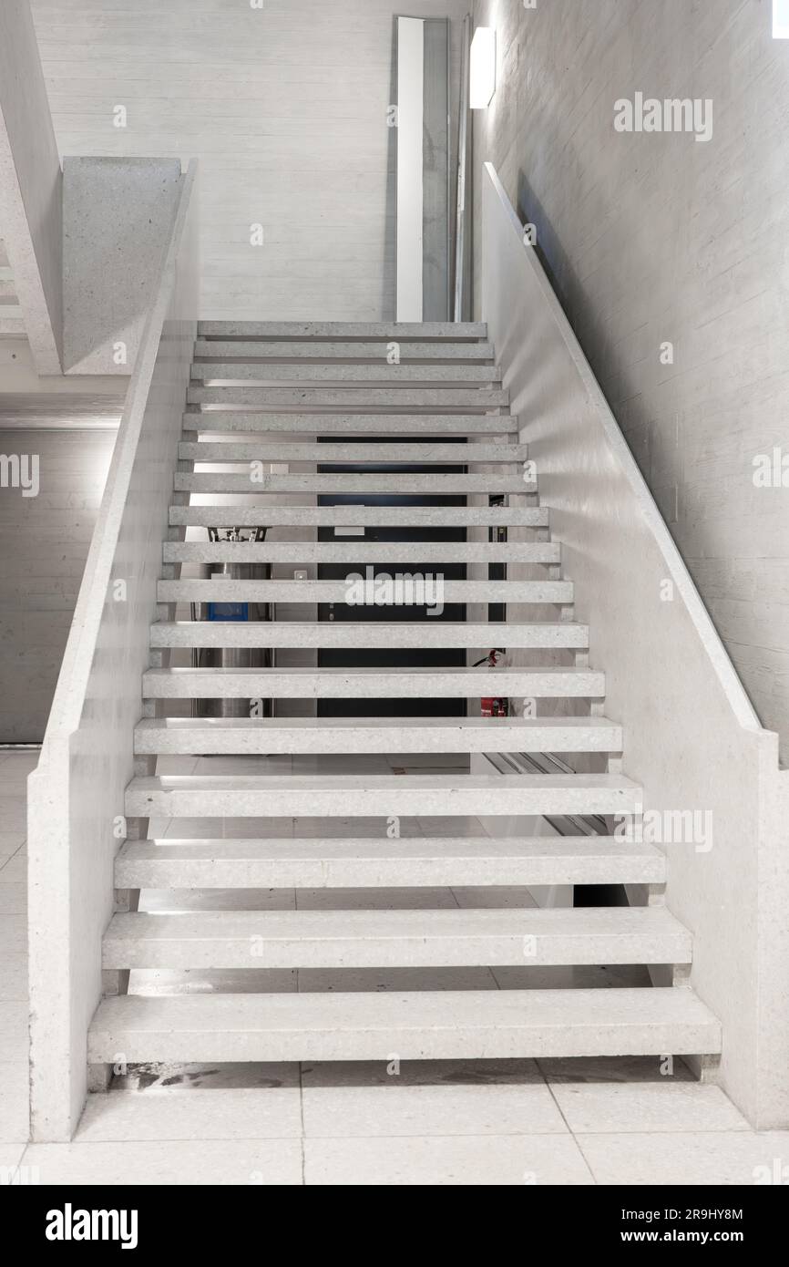 Interior staircase of modern structure architecture hi-res stock ...