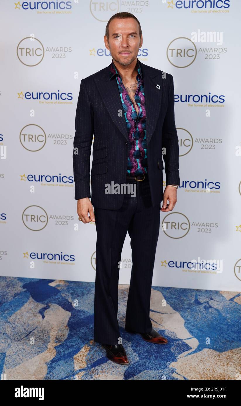 Matt Goss attending the TRIC (The Television and Radio Industries Club ...
