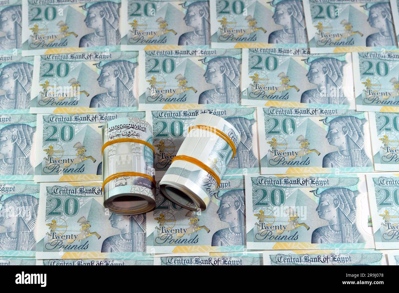 new Egyptian 20 EGP LE twenty polymer pounds cash money banknote bill ...