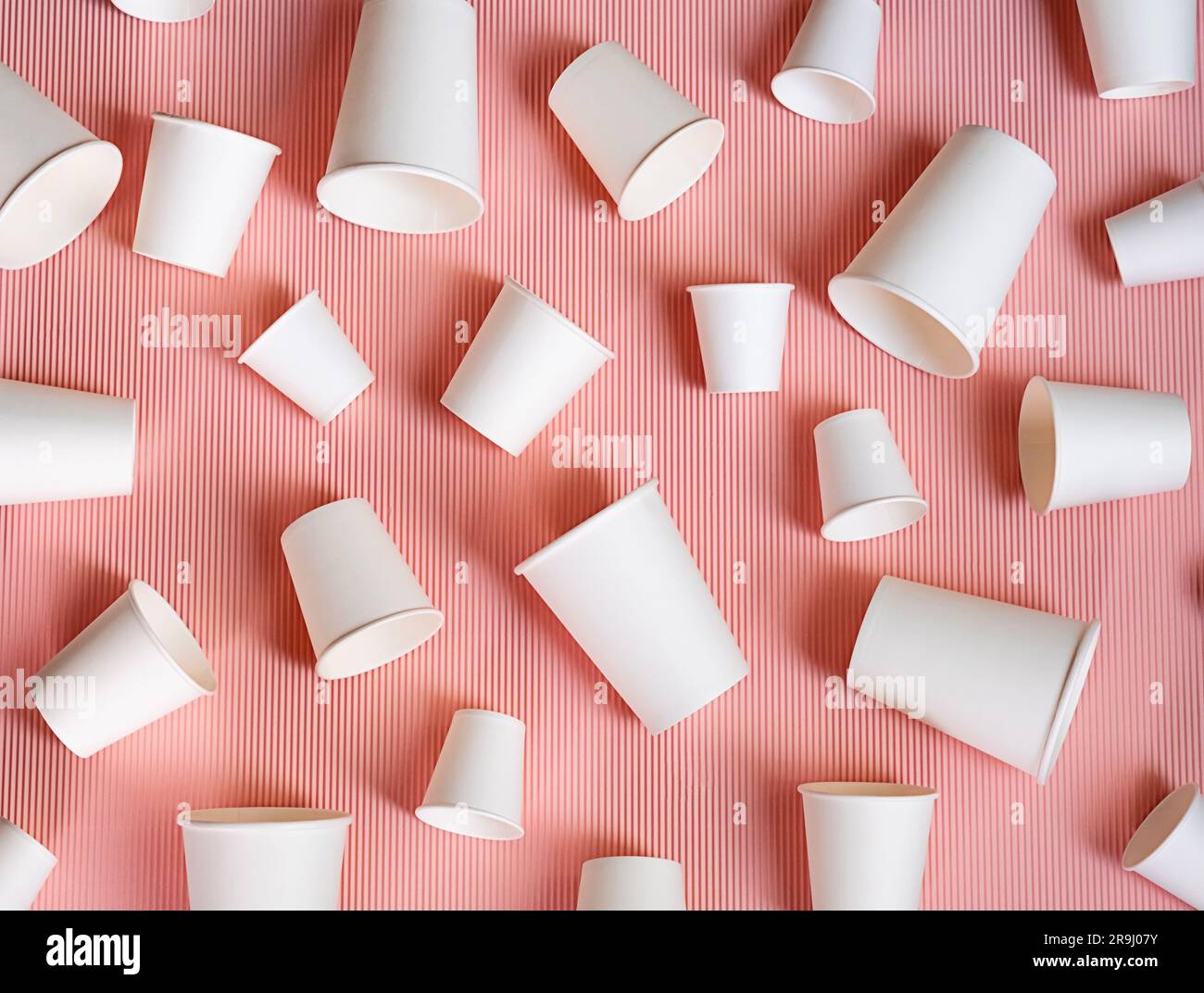 Different sized to go coffee cups. Various paper coffee cups Stock ...