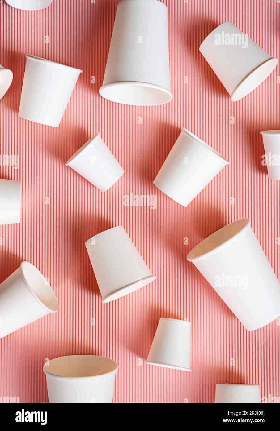 Different sized to go coffee cups. Various paper coffee cups Stock ...