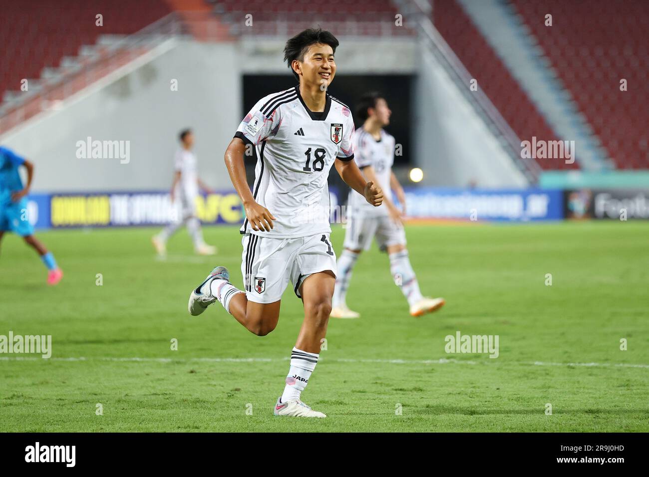 Bangkok, Thailand. 23rd June, 2023. Japan's Yotaro Nakajima during the 2023 AFC U-17 Asian Cup ...