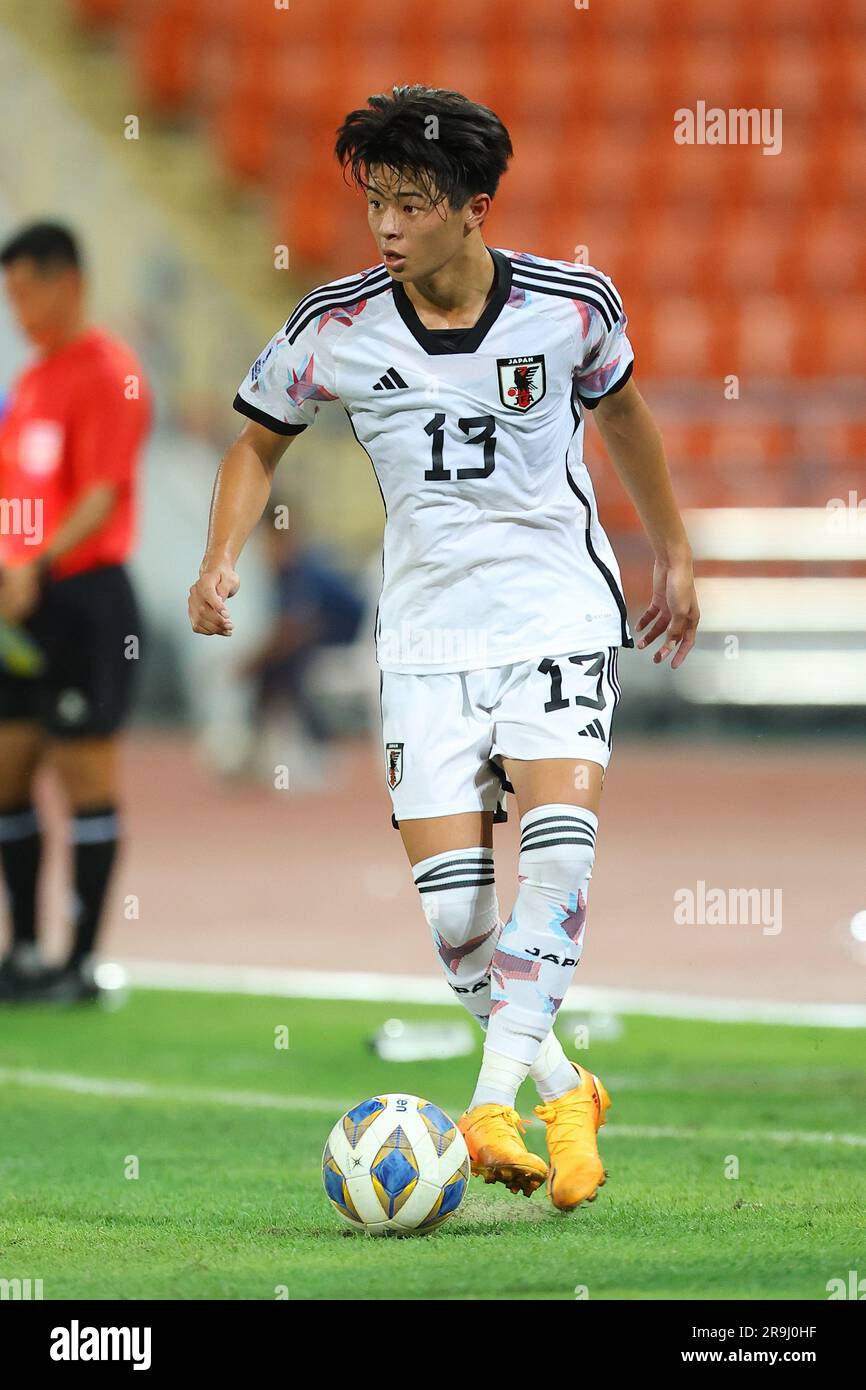 Bangkok, Thailand. 23rd June, 2023. Japan's Yumeki Yoshinaga during the 2023 AFC U-17 Asian Cup ...