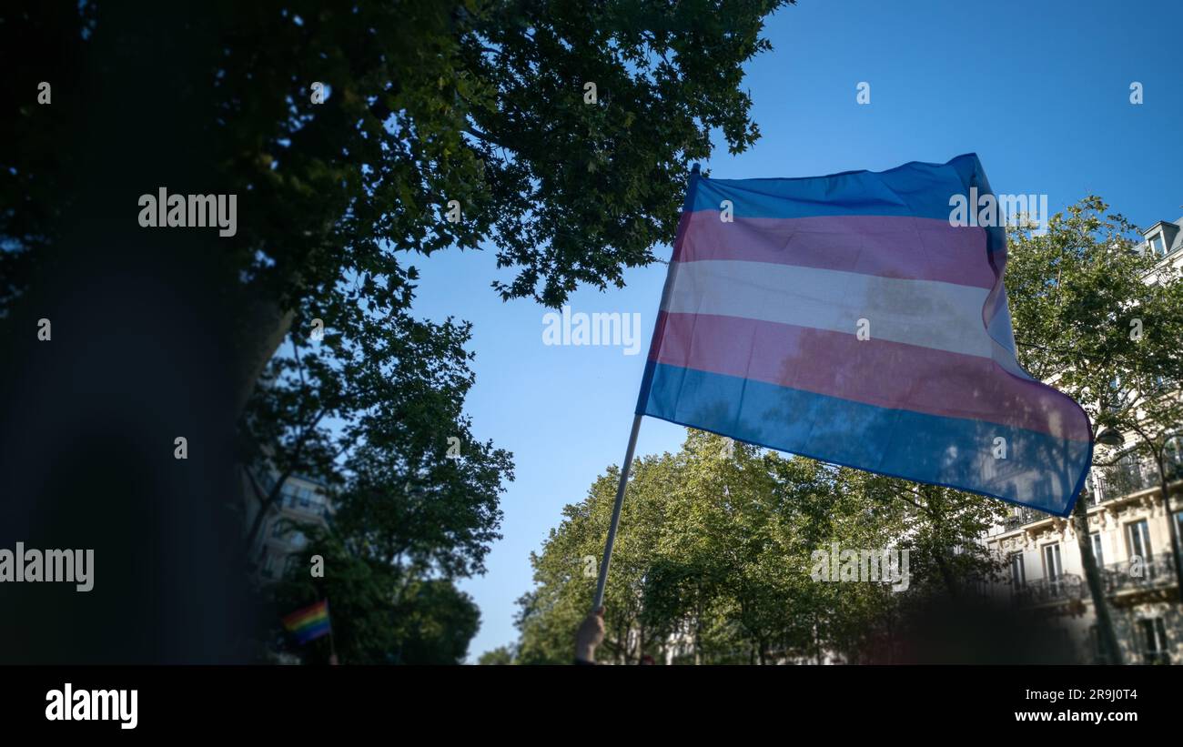 Transgender flag hi-res stock photography and images - Alamy