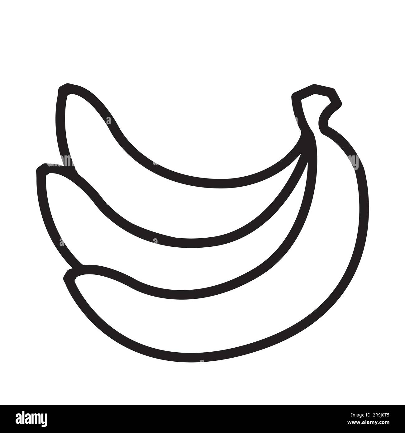 Fresh fruit white linear Stock Vector Images - Alamy