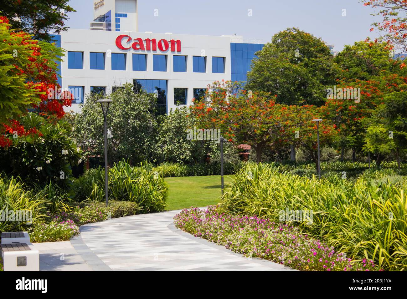 Dubai, UAE- 25062023: Canon office building exterior Stock Photo - Alamy