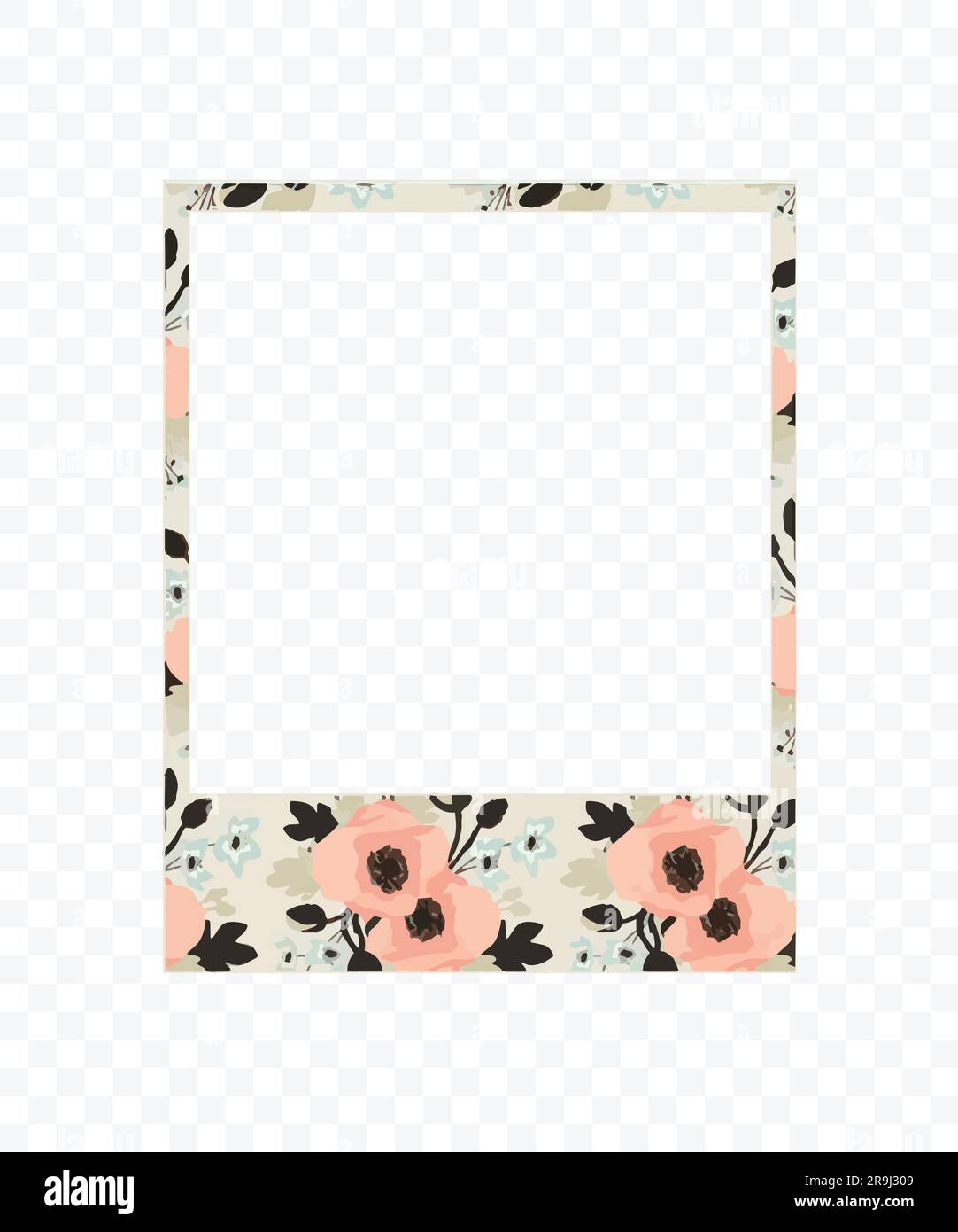 Blank card decorated red Stock Vector Images - Alamy