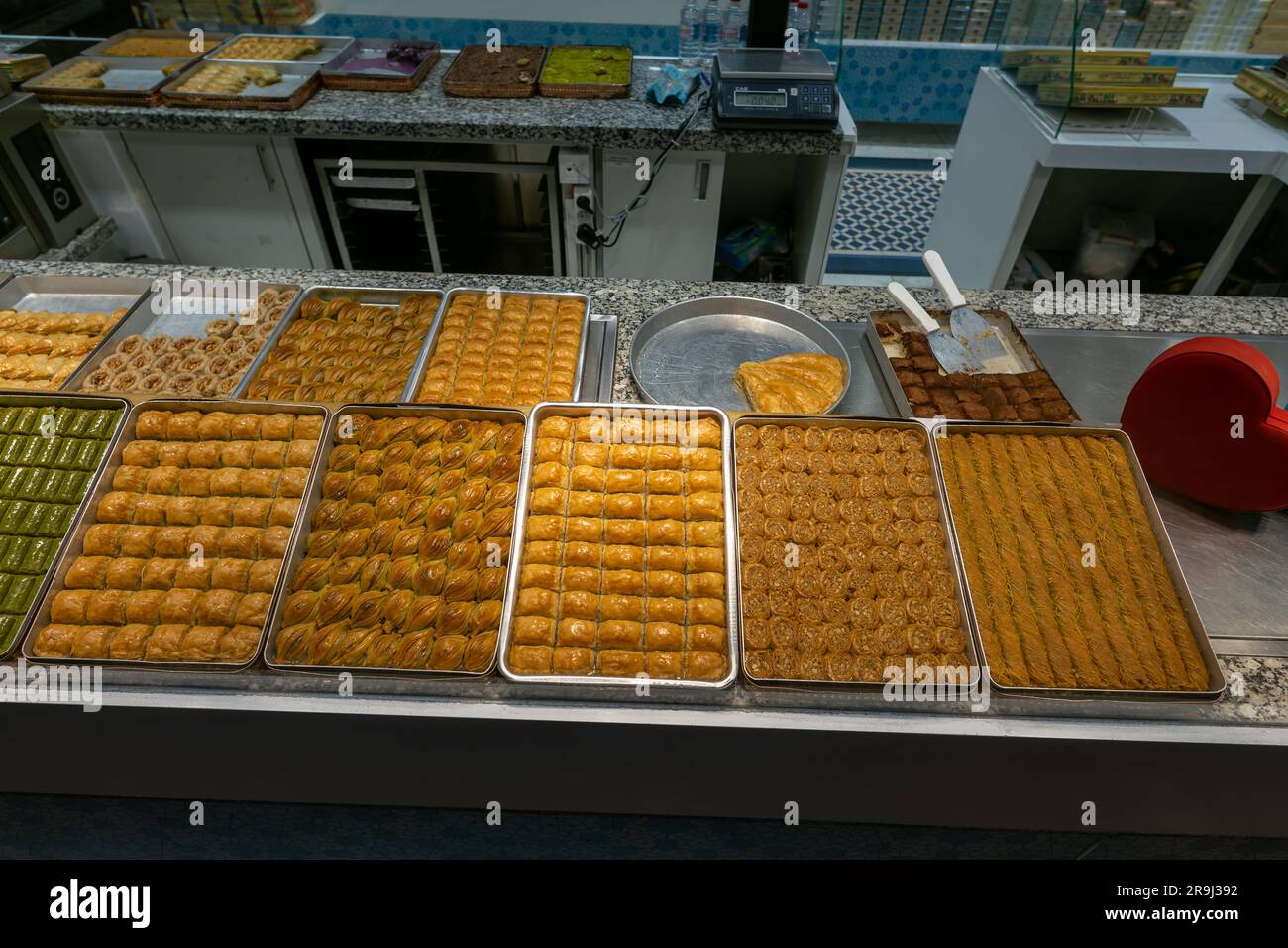 Baklava turkish delight Stock Photo - Alamy