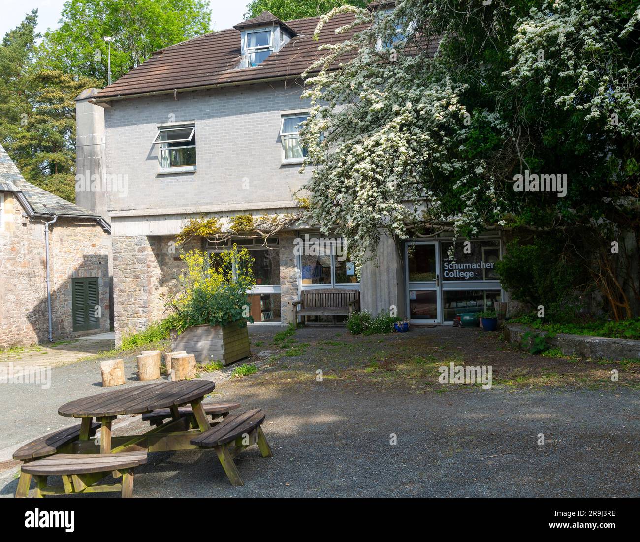 Library building at Schumacher College, Dartington Hall estate, Totnes ...