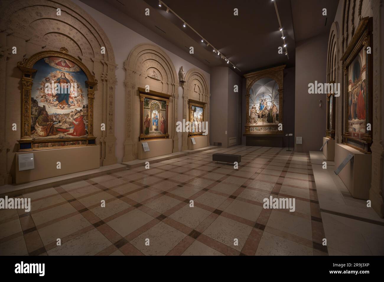 Vicenza, Italy - June 25, 2023: interior view of Palazzo Chiericati ...