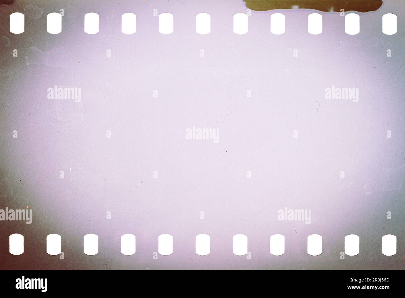 Dusty and grungy 35mm film texture or surface. Perforated scratched ...