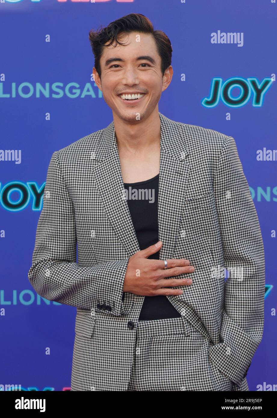 Los Angeles, Ca. 26th June, 2023. Oliver Cheng at the LA Premiere of Joyride at the Westwood ...
