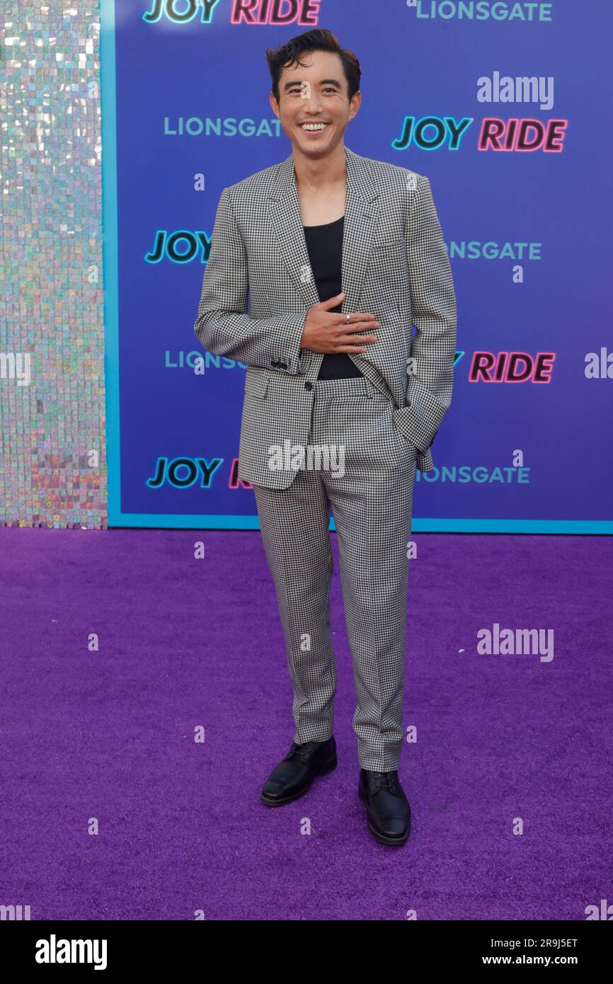 Los Angeles, Ca. 26th June, 2023. Oliver Cheng at the LA Premiere of Joyride at the Westwood ...