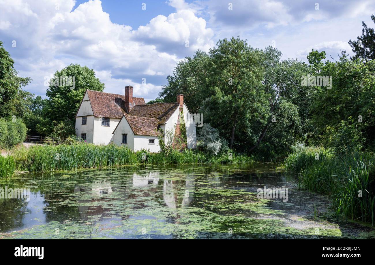 Willy Lott’s Cottage in Flatford from Constable's the haywain Stock ...