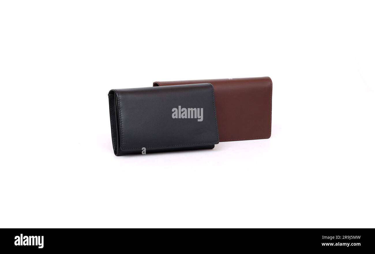 group of leather wallets isolated Stock Photo - Alamy