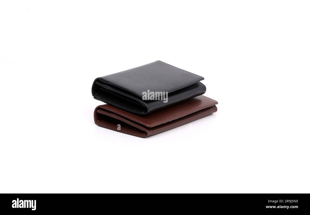 group of leather wallets isolated Stock Photo - Alamy