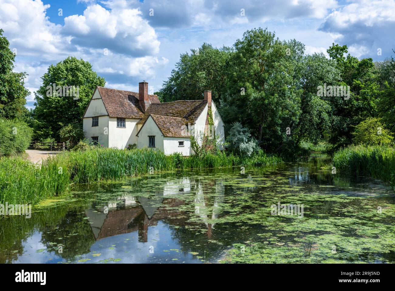 Willy Lott’s Cottage in Flatford from Constable's the haywain Stock ...