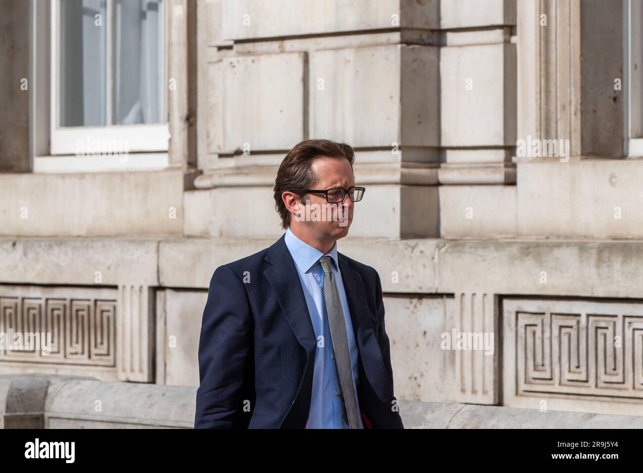 London, UK. 27th June, 2023. Alex Burghart MP of Brentwood Arriving at ...
