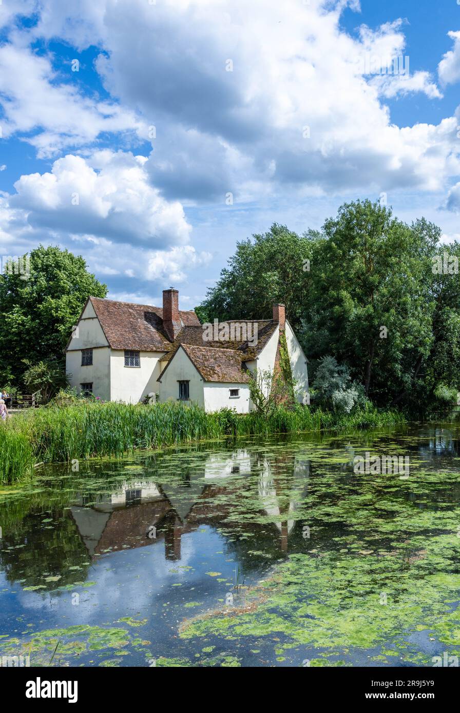 Willy Lott’s Cottage in Flatford from Constable's the haywain Stock ...