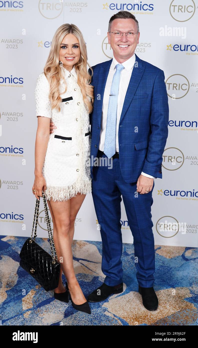 Ellie Costello and Stephen Dixon attending the TRIC (The Television and ...