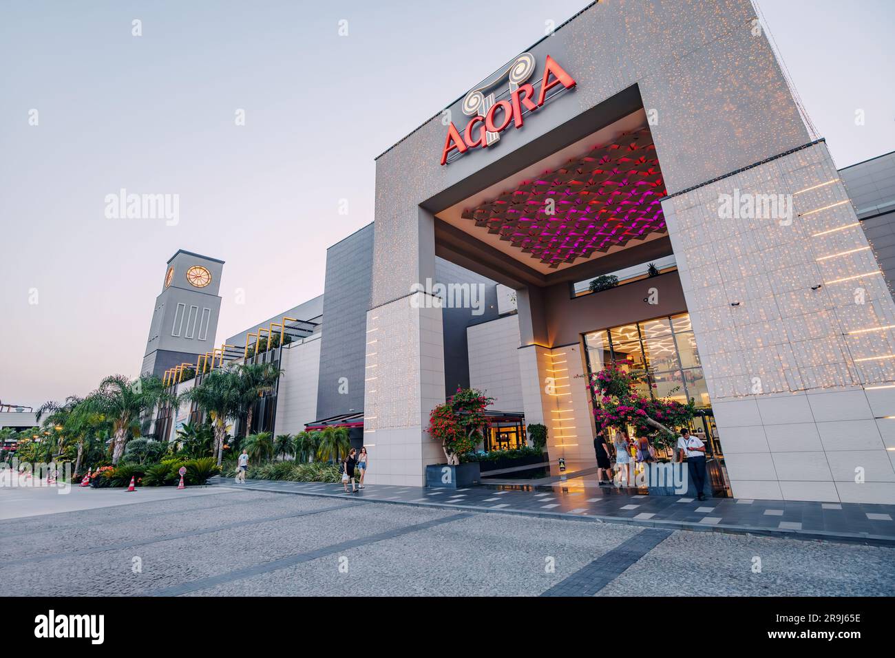 17 August 2022, Antalya, Turkey: Exterior of the shopping mall. Famous ...