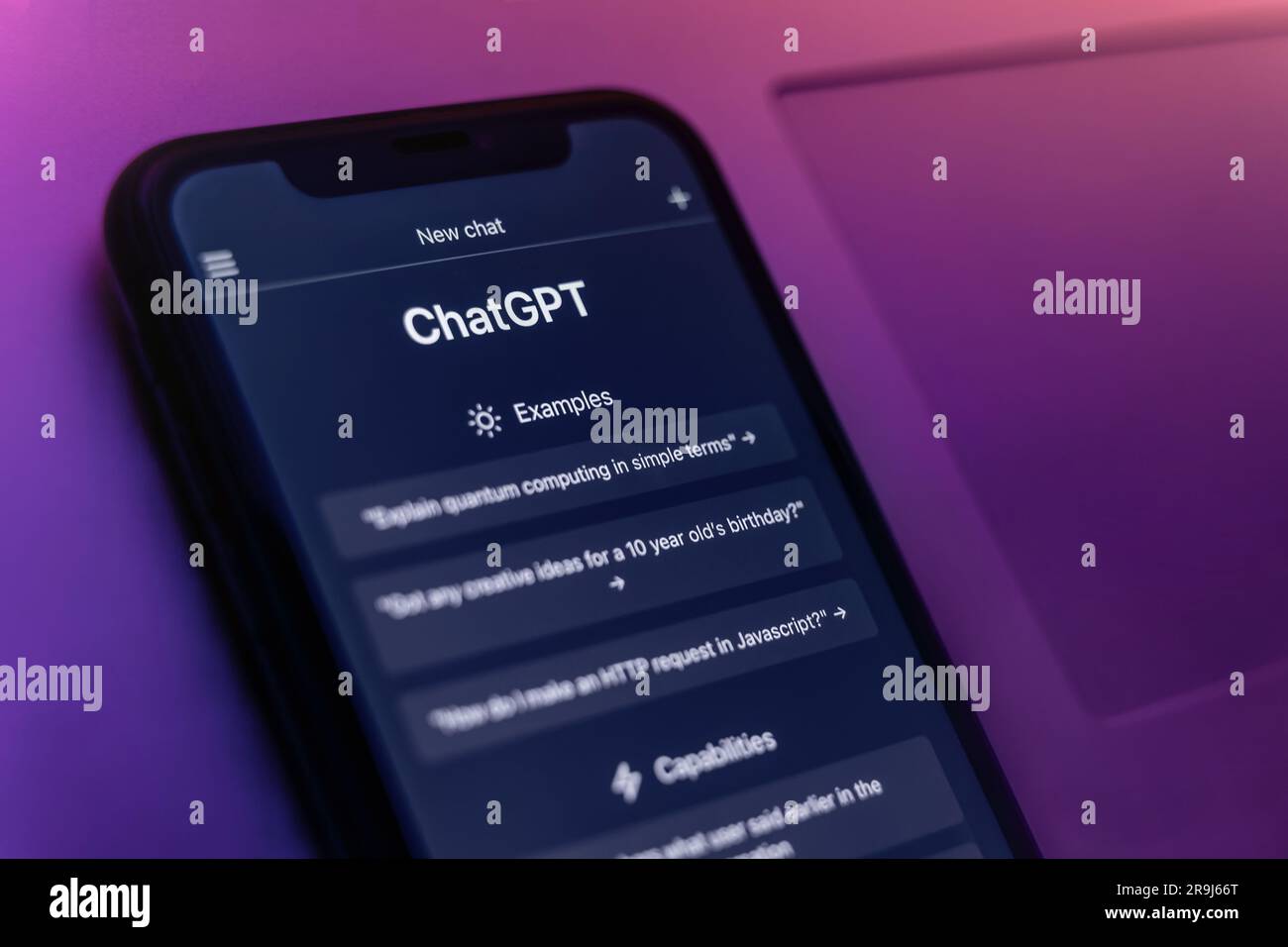 Antalya, Turkey - May 8, 2023: ChatGPT's chatbot interface, utilizing ...