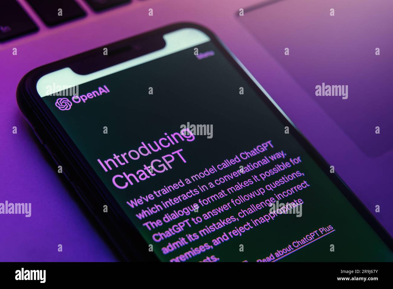 Antalya, Turkey - May 8, 2023: ChatGPT chatbot interface, utilizing the ...