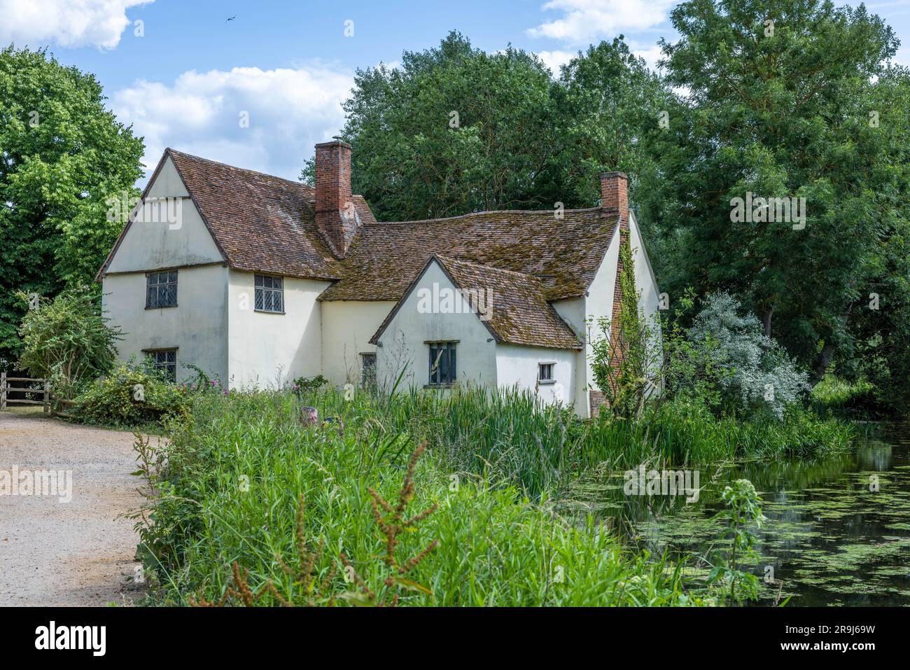 Willy Lott’s Cottage in Flatford from Constable's the haywain Stock ...