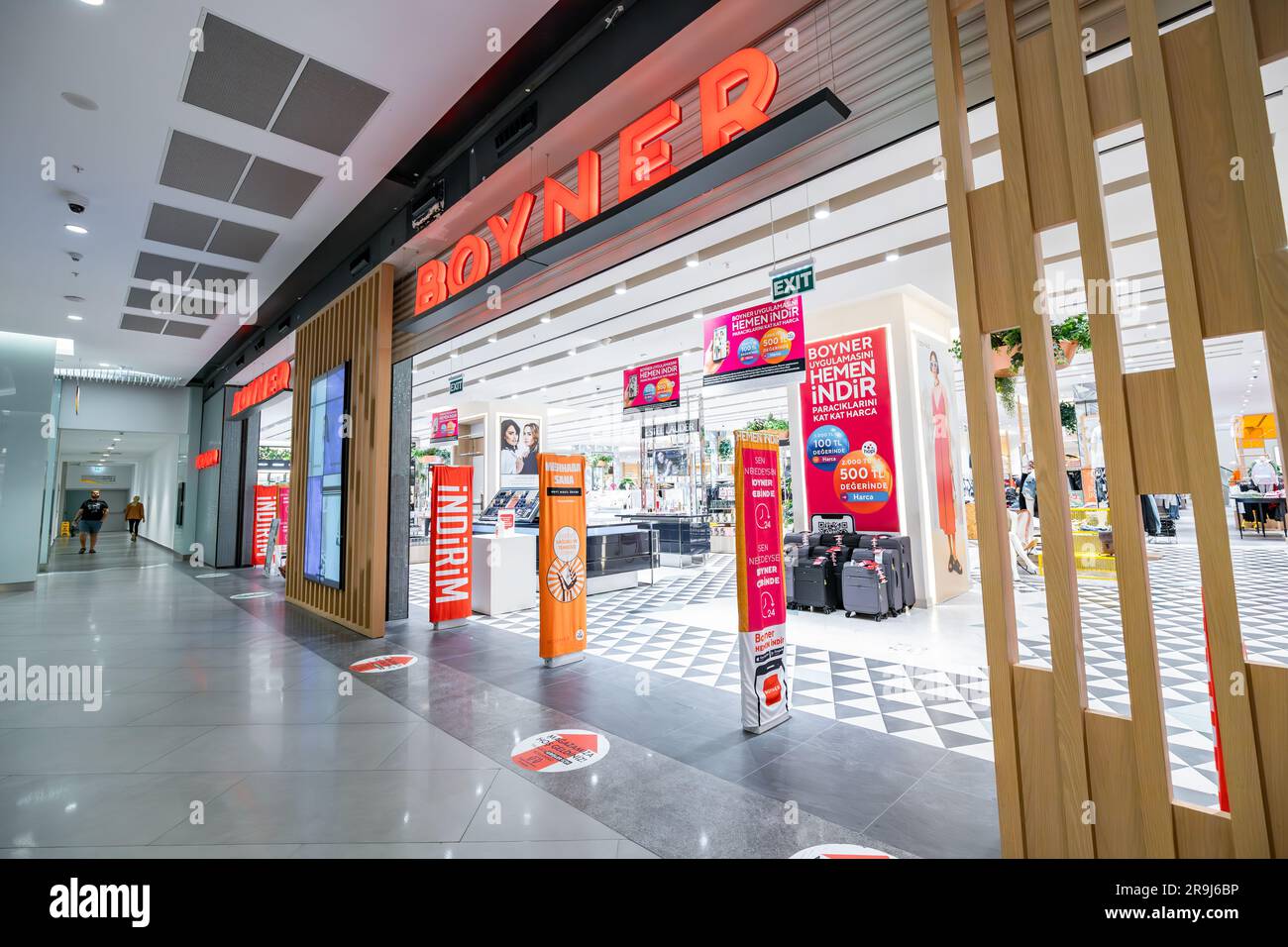 17 August 2022, Antalya, Turkey: Boyner store in shopping mall Stock ...