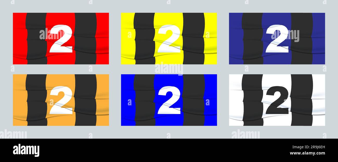 Set footballer's number on a football jersey. 2 Numbered print. Sports ...