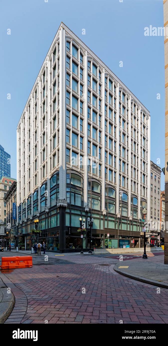 The Godfrey Hotel is the transformation of Commercial structures Amory Building and Blake ...