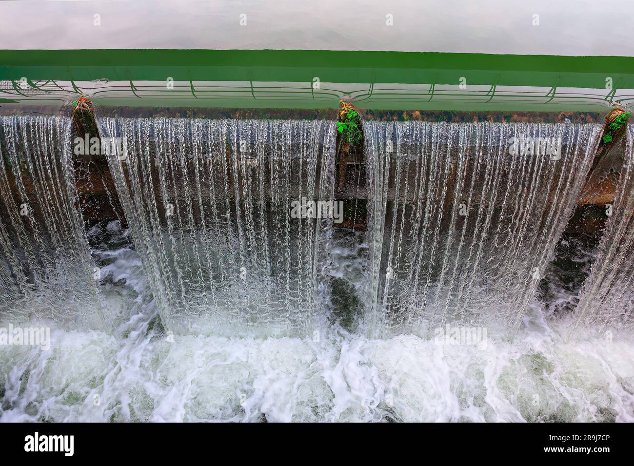 Water flowing from the dam hydroelectric power plant Stock Photo - Alamy