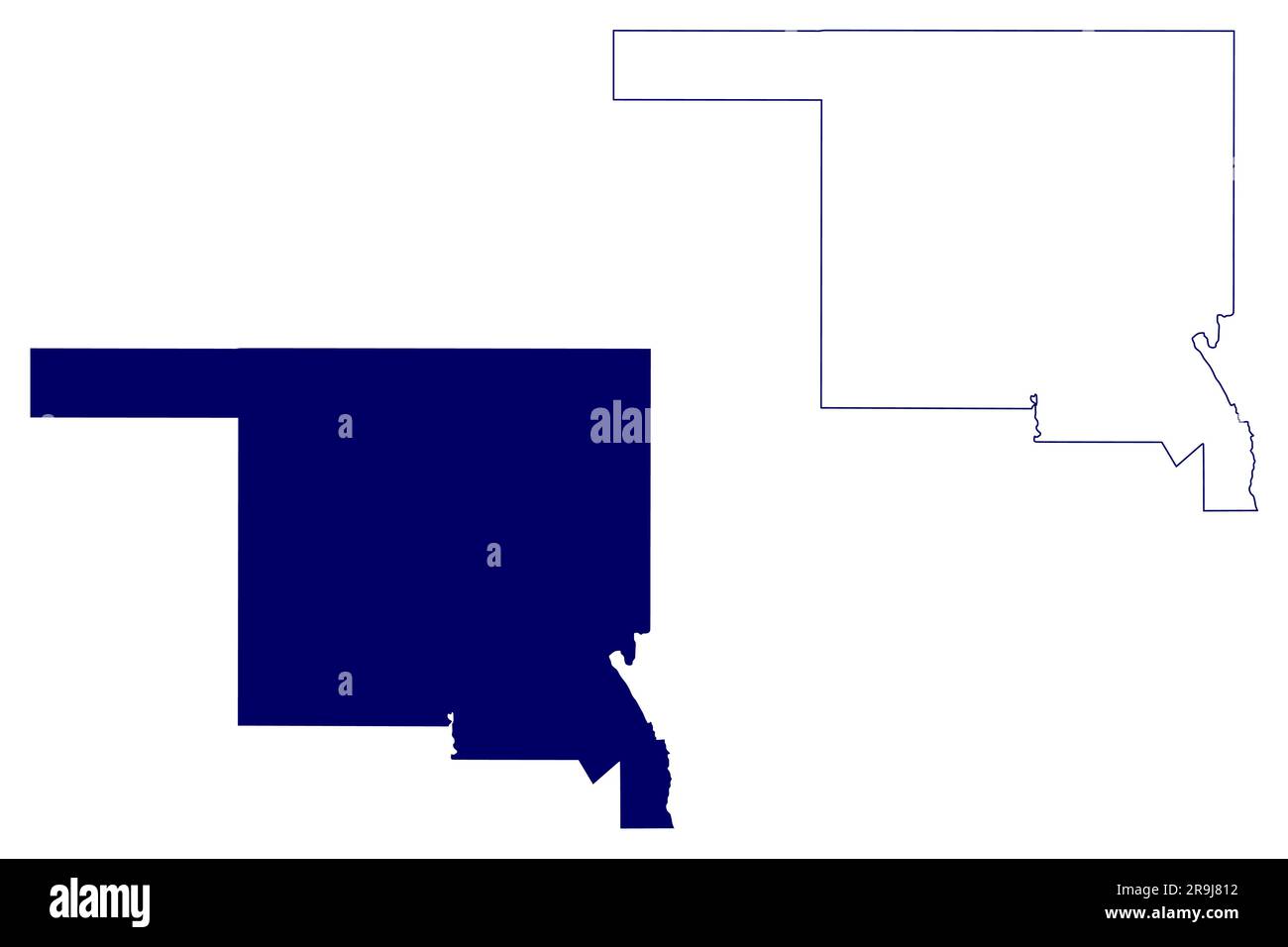 Timiskaming District (Canada, Ontario Province, North America) map ...