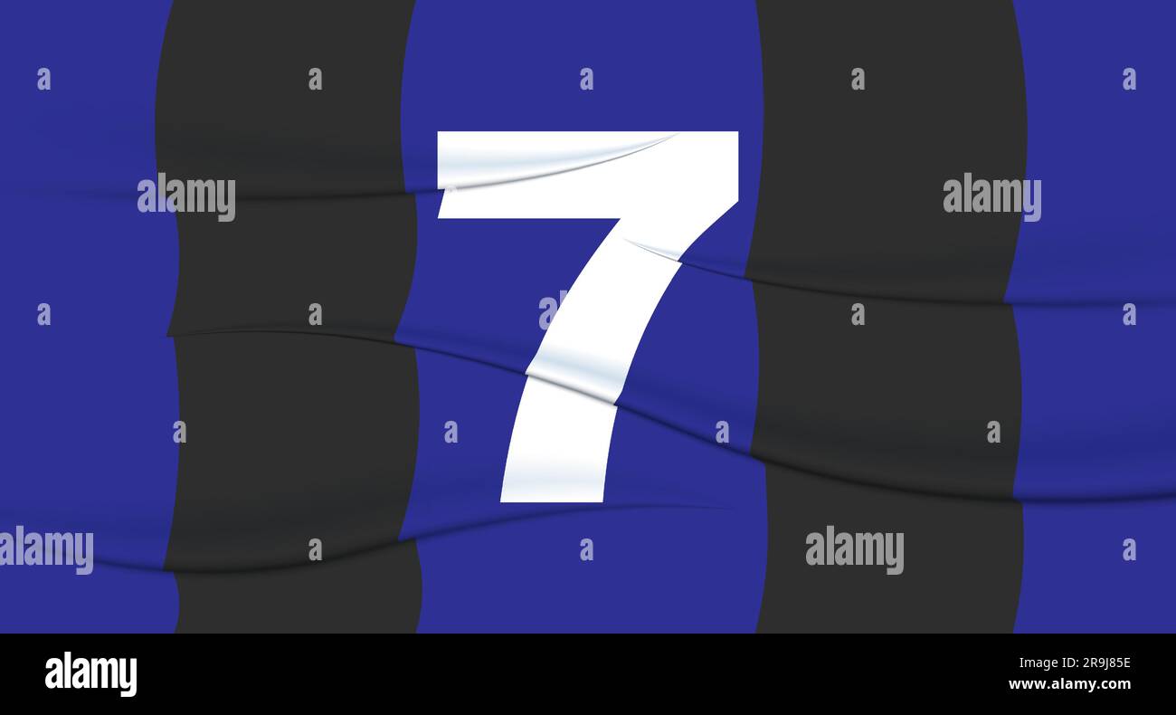 Football shirt number 7 back Stock Vector Images - Alamy