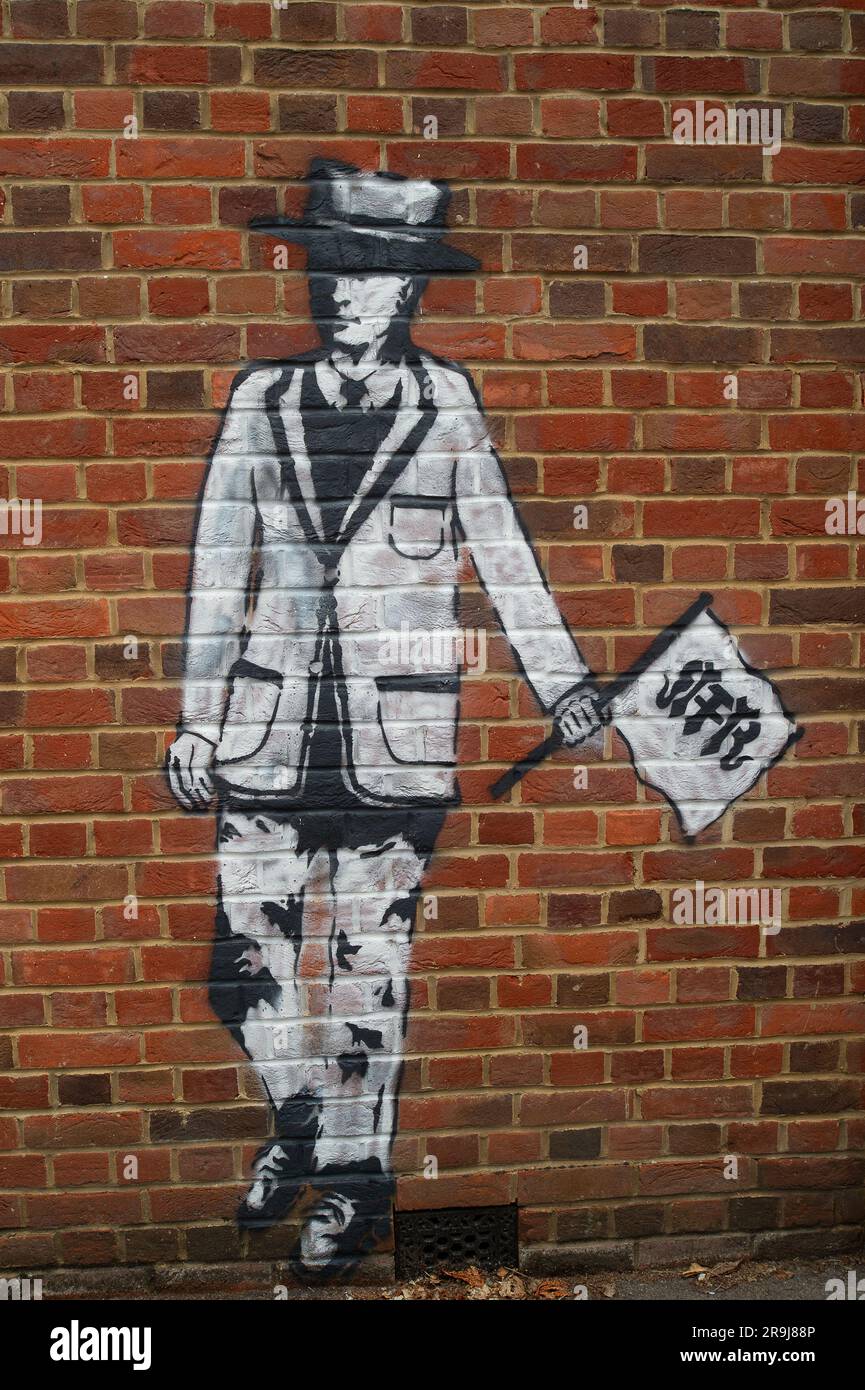 Henley-on-Thames, Oxfordshire, UK. 27th June, 2023. A new mural ...