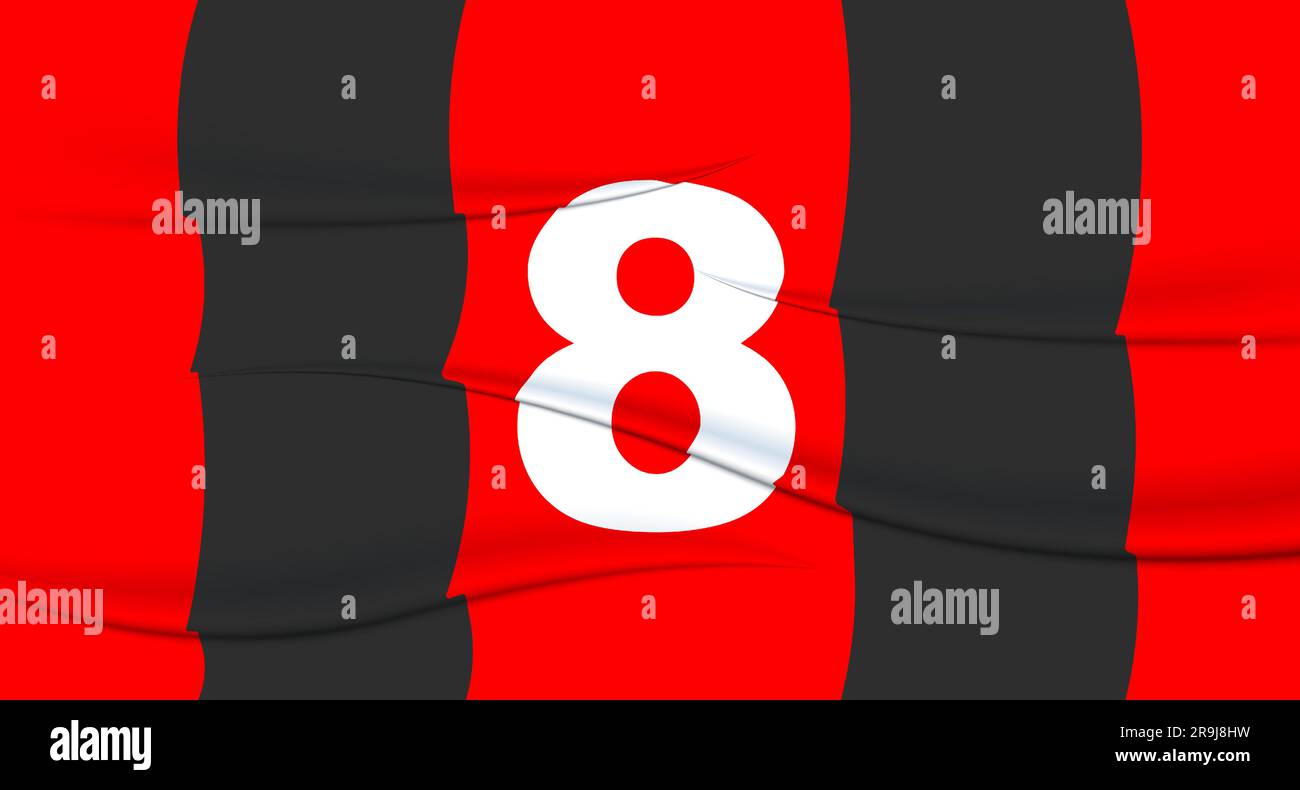 Number 8 football Stock Vector Images - Alamy