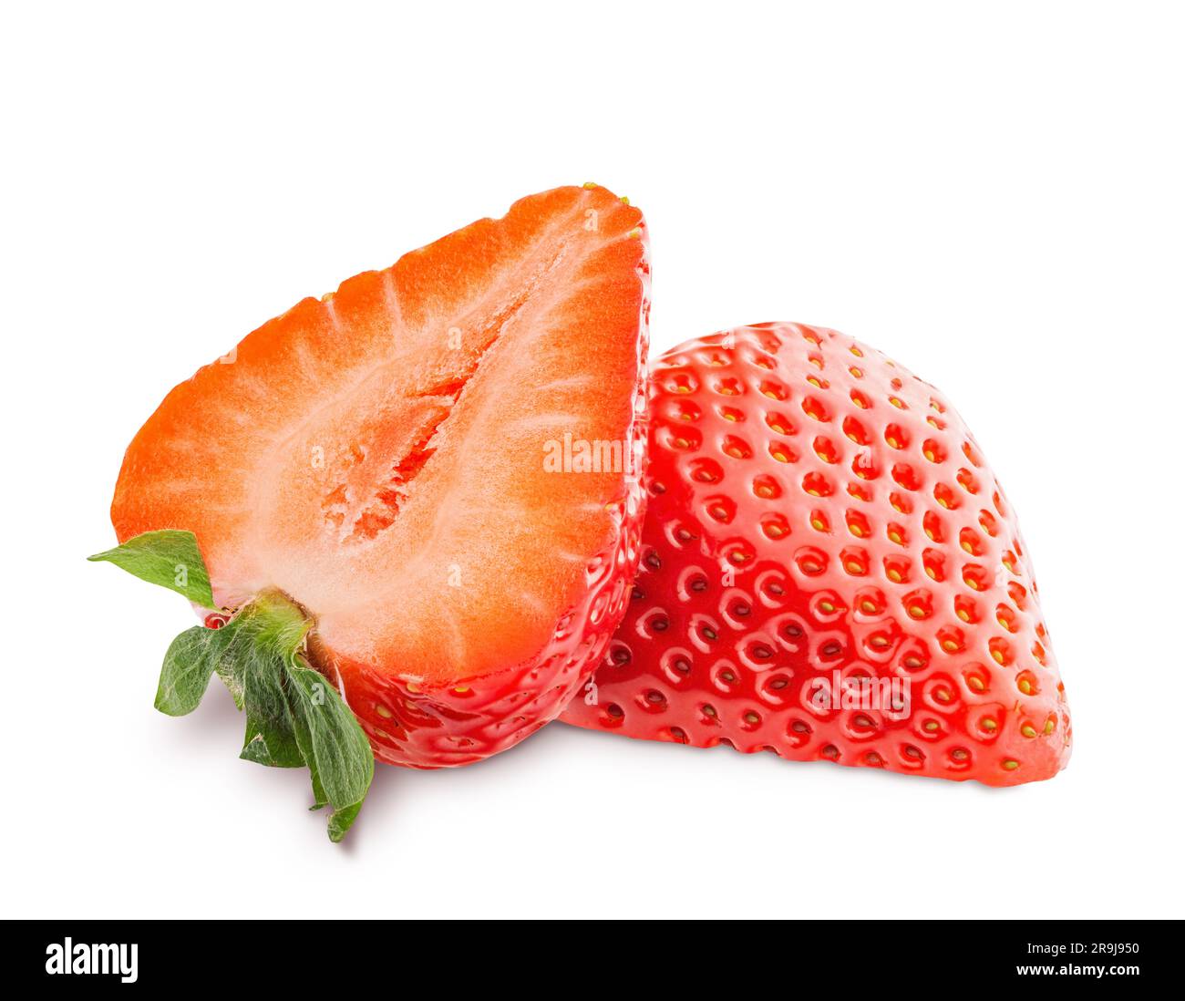 Strawberry isolated on white background Stock Photo - Alamy