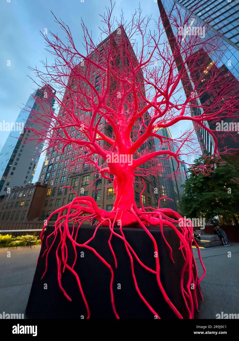 New York, New York, USA. 27th May, 2023. The "Old Tree" sculpture by ...