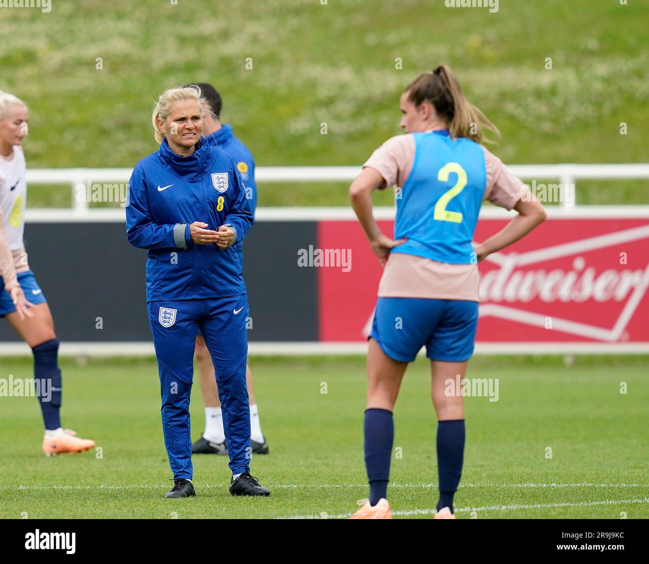 Sarina wiegman england training hi-res stock photography and images - Alamy