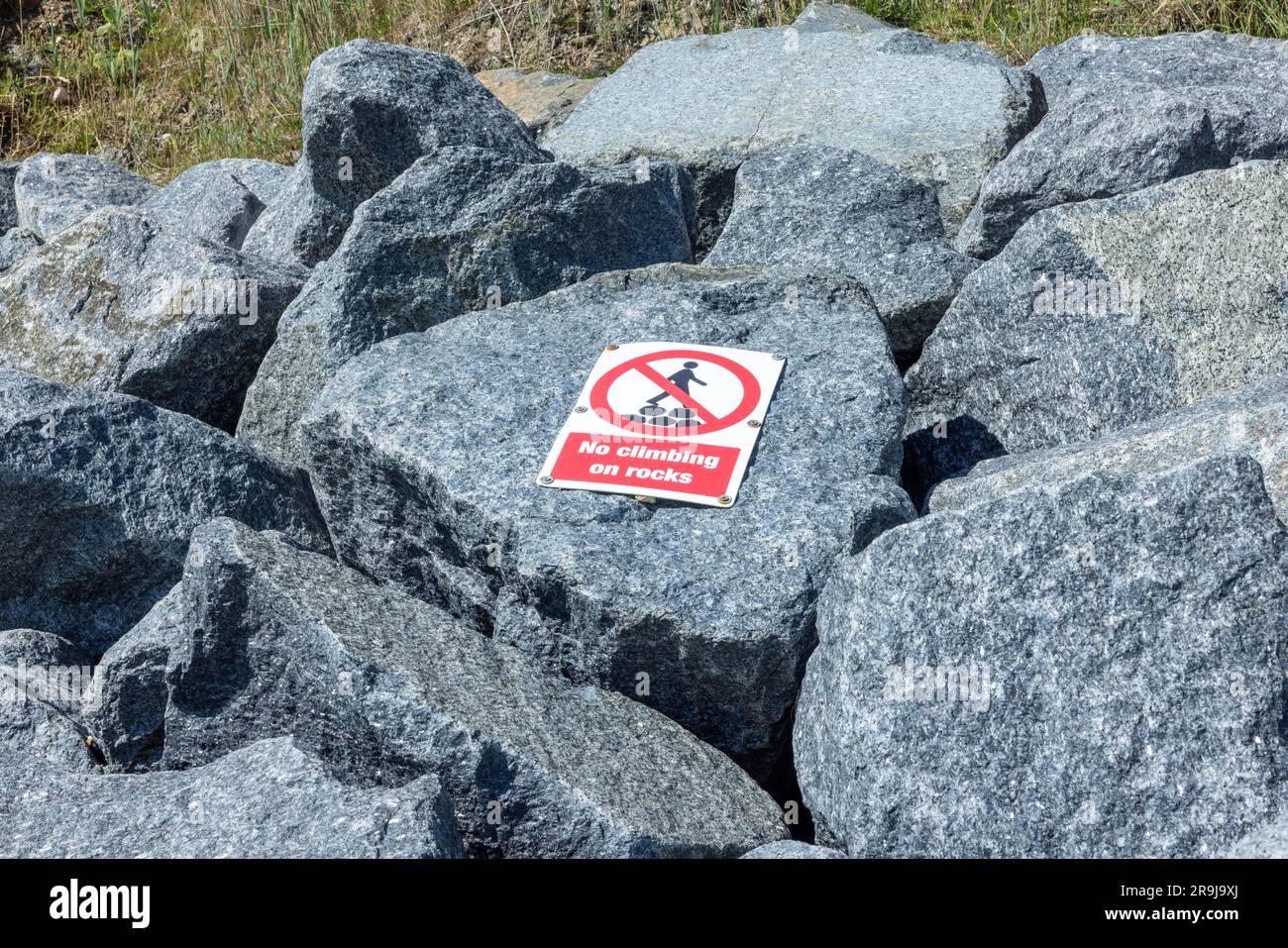 Costal danger signs Stock Photo - Alamy