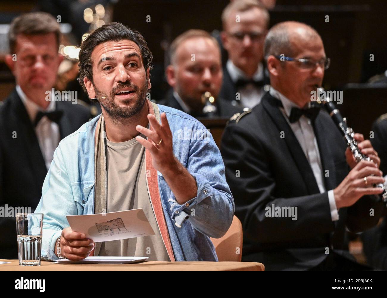 Berlin, Germany. 27th June, 2023. Actor Elyas M'Barek reads from "Emil ...