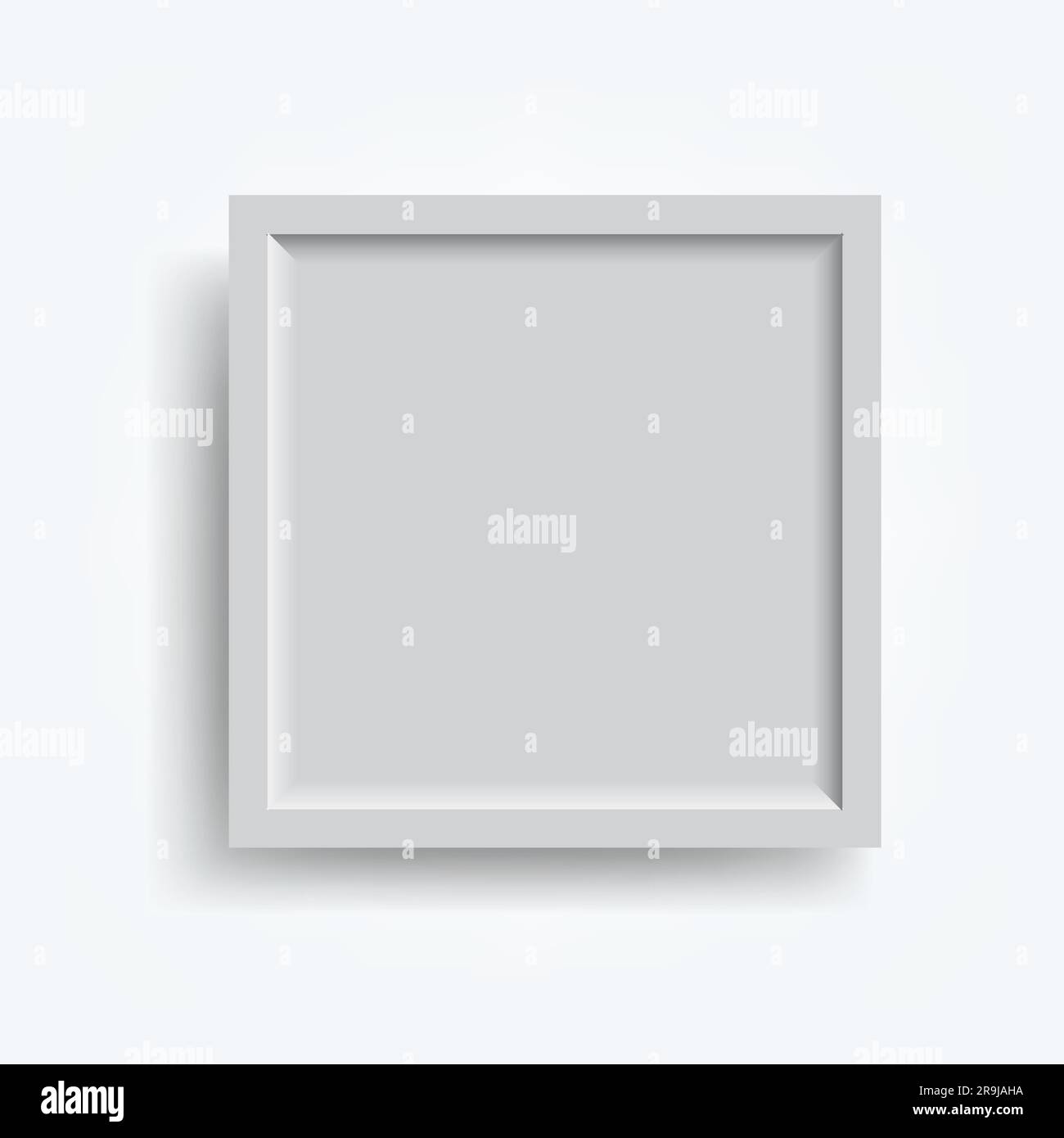 Simple empty gray frame Stock Vector Images - Alamy